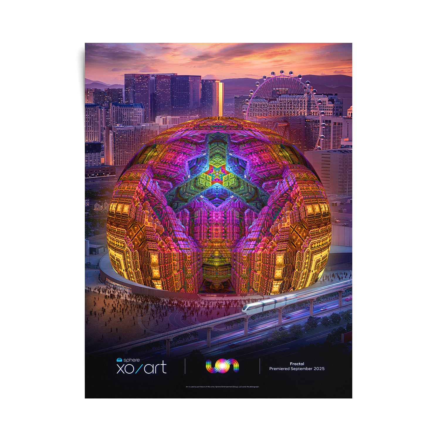 XO/Art Poster Fractal by UON Visuals – Sphere Store